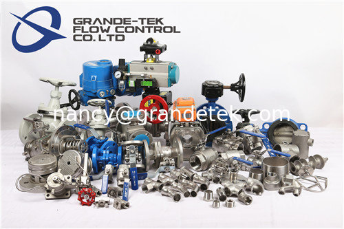 2pc ball valves SS CF8M/CF8 with high mounting pad for Pnuematic actuators supplier