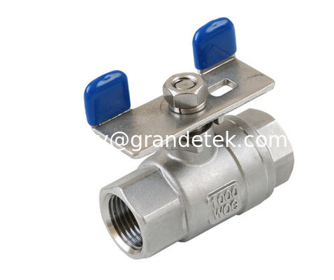1pc ball valves stainless steel API threaded connection with high mounting pad supplier