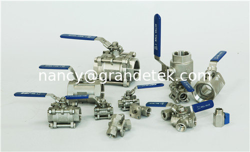 1pc ball valves stainless steel API threaded connection with high mounting pad supplier