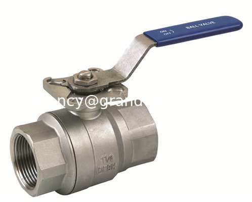 2pc ball valves stainless steel body light type API with high mounting pad supplier