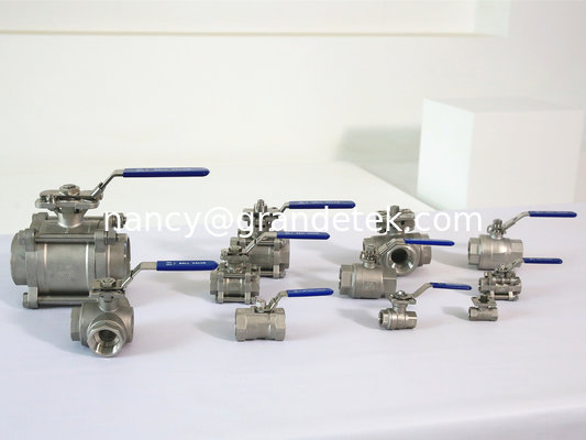 3PC ss butt welded ball valves PAI 1000PSI threaded ends from direct manufacture supplier