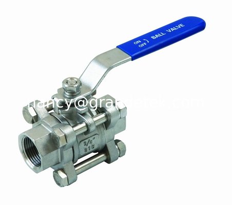 3PC ss socket welded ball valves PAI 1000PSI threaded ends from direct manufacture supplier