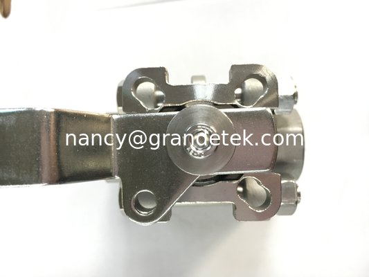 ISO 5211 Locking Handle 3 PC Ball Valve Stainless Steel NPT Thread supplier
