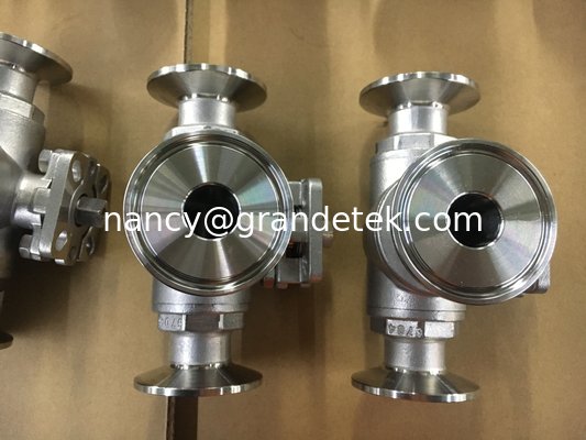 ISO 5211 Locking Handle 3-way Ball Valve Stainless Steel NPT Thread supplier