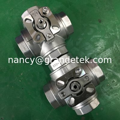 ISO 5211 Locking Handle Ball Valve Stainless Steel NPT Thread supplier