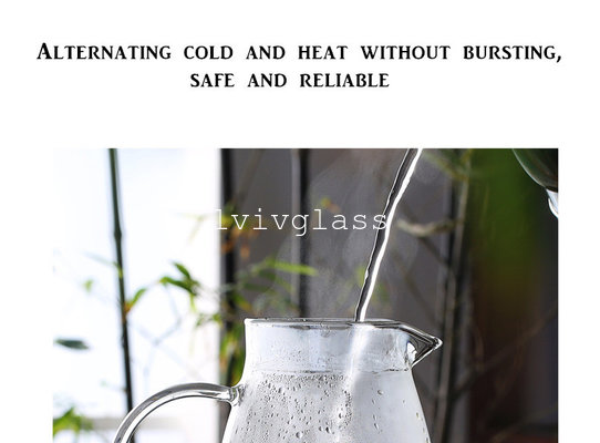 Customization Color Juice Glass Cup With Lid Handle Large Capacity