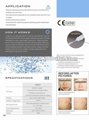 Safety Vertical Oxygen Jet Peel Machine For Skin Deep Cleaning