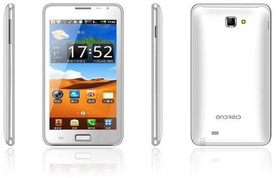 MTK6575 CPU 5.3 Inch Touchpad Mobile Phones , Android Wifi Mobile Phones
