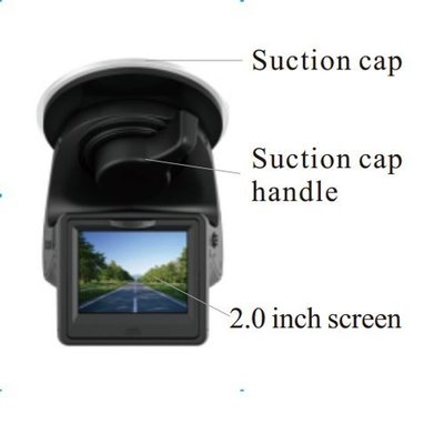 1080P HD 4.0MP Car Blackbox DVR , G-SENSOR Safe Driver For Car