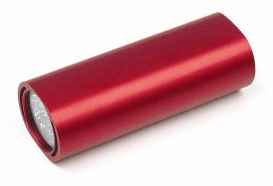Super Bright Red Aluminum 9 LED 3 AAA Mini LED Flashlights ND90042