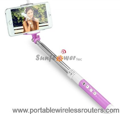 Mobile phone Extendable monopod selfie sticker with Bluetooth Camera Shutter