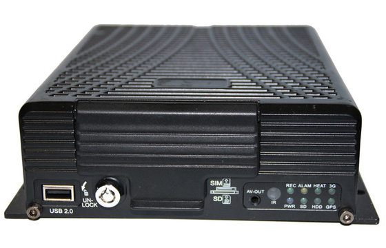 Vehicle HDD Mobile Security DVR With 2-CH IP camera, Harddisk And SD Card Storage For Taxi