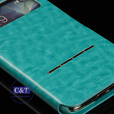 Slim PU Leather Flip S-view Window Samsung Galaxy S5 I9600 Case , Mobile Phone Shells