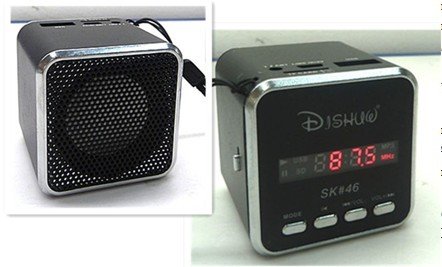 Portable speaker with high fidelity horn 
