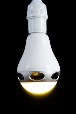 White Light 4W Bluetooth Speaker With Led Lamp , Bluetooth Wireless Speaker