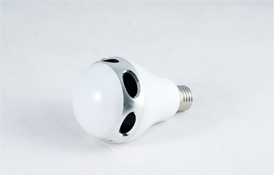 White Wireless Mini LED Light Bluetooth Speaker Music By Smart Phone