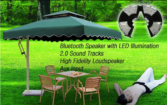 umbrella light LED light  bluetooth speaker outdoor solar garden light