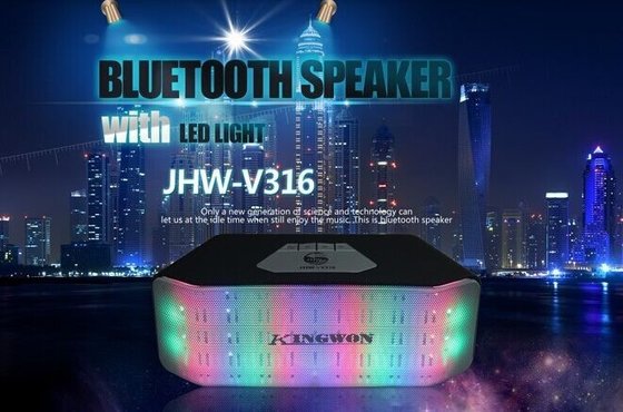 V316 JHW-V316 magic LED light bluetooth speaker with FM TF card audio music loudspeaker