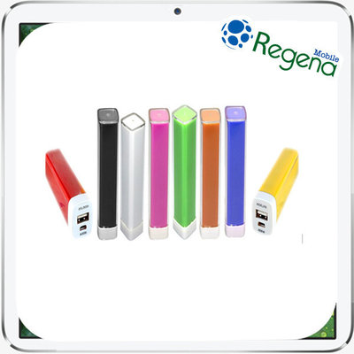 2600Mah Lipstick Cell Phone Accessories Portable Mobile Power Bank for Iphone / Samsung