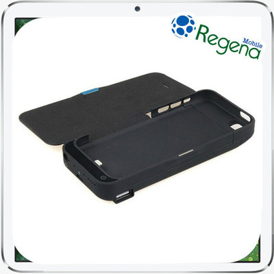 Mobile Phone Accessories 4200Mah Power Bank for Iphone 5S Charger Case with leather Cover