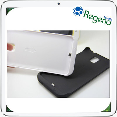 White Mobile Phone Accessories Battery Case for Samsung Galaxy Note 3 Power Bank 3800mH