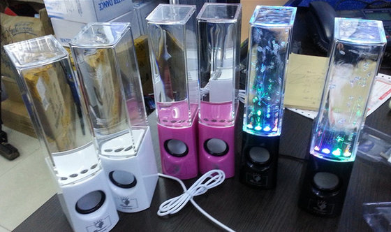 Big Fountain Water Dance Speaker LED Light for Mobile phones , Laptops