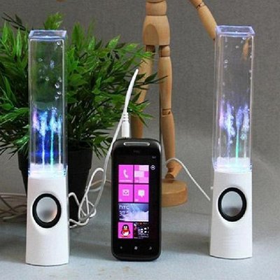Big Fountain Water Dance Speaker LED Light for Mobile phones , Laptops