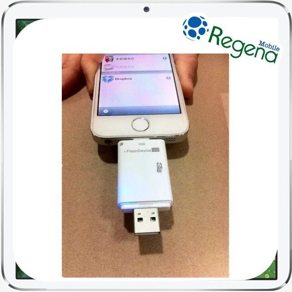 White Compatible 8G / 16G / 32G USB Flash Drives For Iphone 5 Iphone 6 Iphone 6 plus