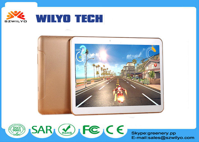 Gold Color 10inch Android Tablet 1280 x 800p MT6572 1G 8G 3g GPS WA103