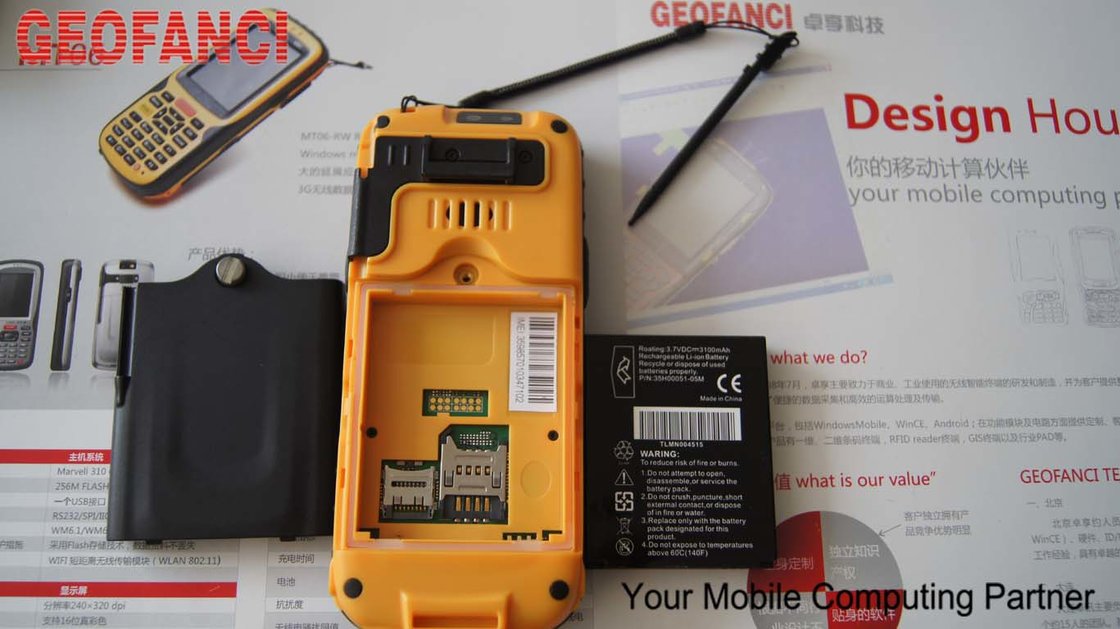 OEM 2.8inch Waterproof WiFi RFID Rugged Tablet PCS Industrial Mobile Barcode Scanners