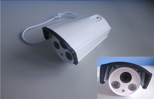 1080P Wired IR 2.0 Megapixel IP Camera with HI3516C + AR0330 , Internal Synchronization