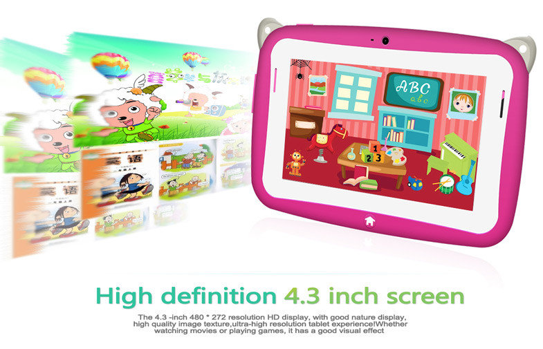 Android 4.1 Kids Wifi Tablets Rochips RK2926 Cortex A8 1.0Ghz , Cute children tablet