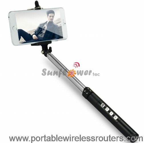 Mobile phone accessories Selfie Monopod Sticker with Remote Control on the Handle