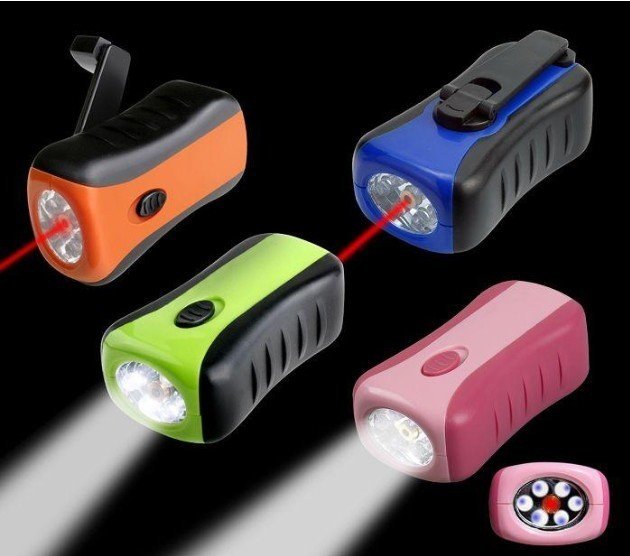 OEM / Custom Electronic Mini LED Flashlights, ABS Shell, 3.6V 80Ma Ni-mh Battery