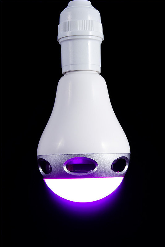 Wireless 15W E27 LED Light Bluetooth Speaker Portable For Smart Phone