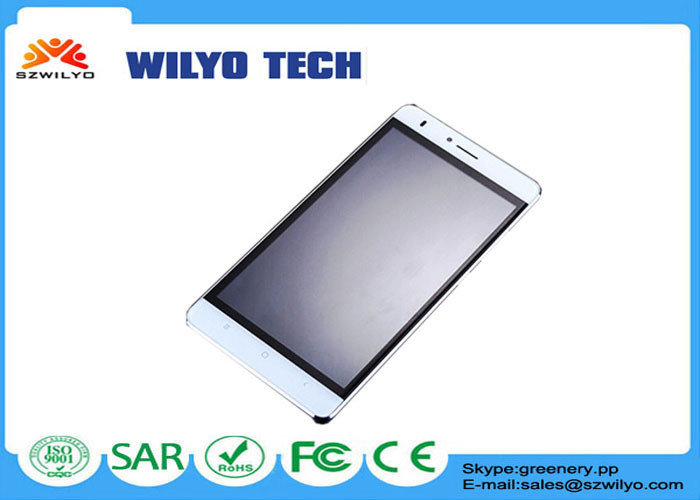 White 4g Support Mobile Phone , Dual Sim Lte Smartphone Android 5.0+