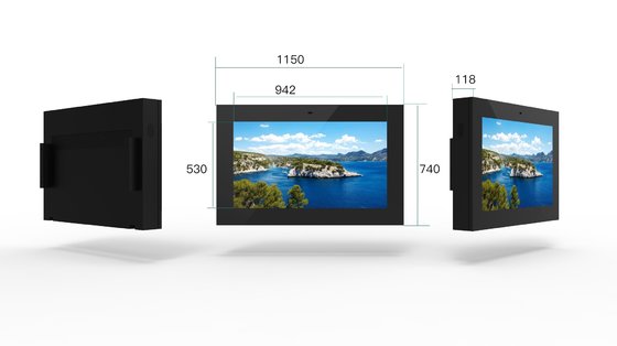 Dedi 43 인치 교회 입구를 위한 옥외 높은 광도 수평한 LCD 스크린