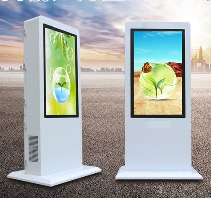 55 인치 두 배가 두 배 옥외 안드로이드 체계 광고 전시 편드는 Dedi는 토템 LCD 스크린 광고 편들었습니다