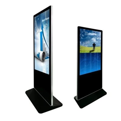 실내 지면 서 있는 터치스크린 토템 Lcd 광고 전시 55&quot; AC 100~240V