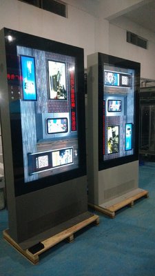 Dedi 75 인치 - 옥외 높은 광도 LCD 감시자 큰 상업적인 전시 LCD