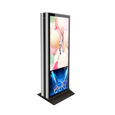서 있는 LCD 디지털 방식으로 Signage 간이 건축물 매우 호리호리한 두 배 측 47 인치 450cd/m2를 마루청을 까십시오