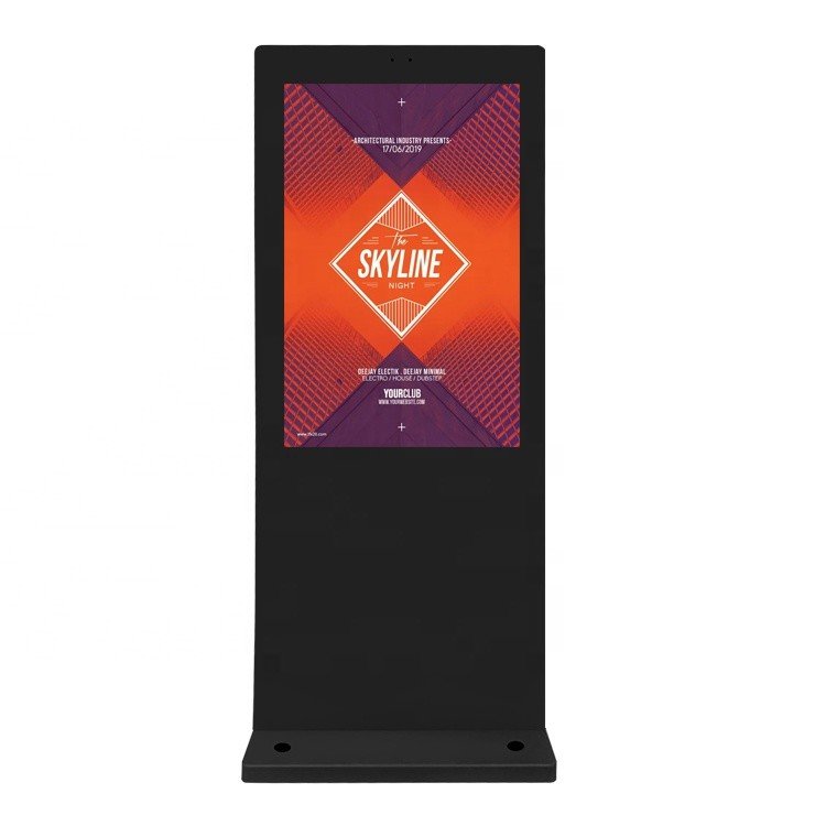 내구재 43 인치 옥외 LCD 디지털 방식으로 간판 와이파이 네트워크 전시 지역 1210 X681mm