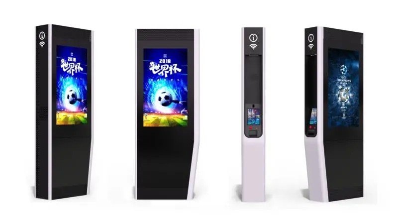 접촉 정보 옥외 LCD 디지털 방식으로 Signage 간이 건축물 55&quot; 광고를 위한 Dedi IP65