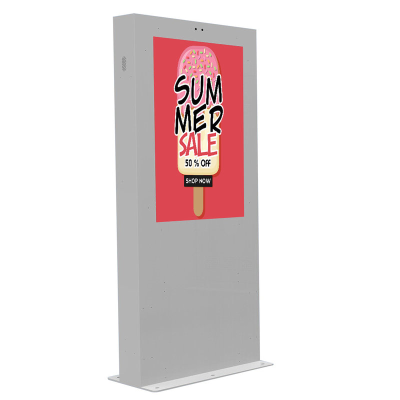 옥외 LCD 디지털 방식으로 Signage 광고 전시 Dedi를 서 있는 지면 43 인치