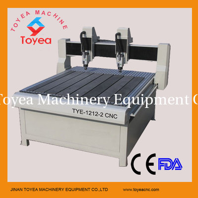 Square linear rail CNC Dual heads engraving machine TYE-1212-2