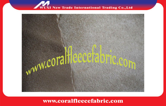 Printed Polyester Bronzed Faux Suede Fabric for Auto / Sofa Upholstery Materials