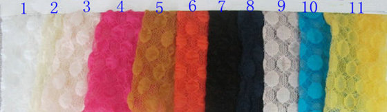 Water Soluble White Stretch Lace Fabric In Textile 125cm Width CY-LW0667