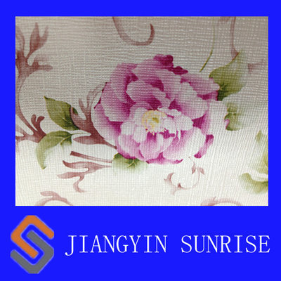 Softness Printed Bag Faux Leather Upholstery Fabric With PU Coating