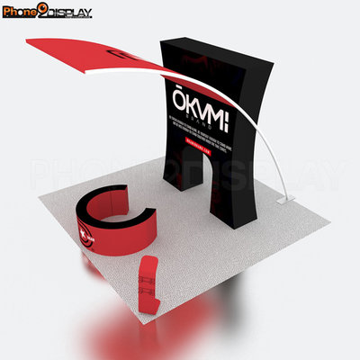 support juste facile de salon commercial de taille de 20x20FT de profil en aluminium fait sur commande de cabine