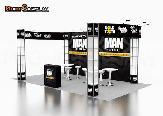 Standard 10x20ft Trade Show Exhibit Booths / 3x6M Spiral Tower Exhibit Booth